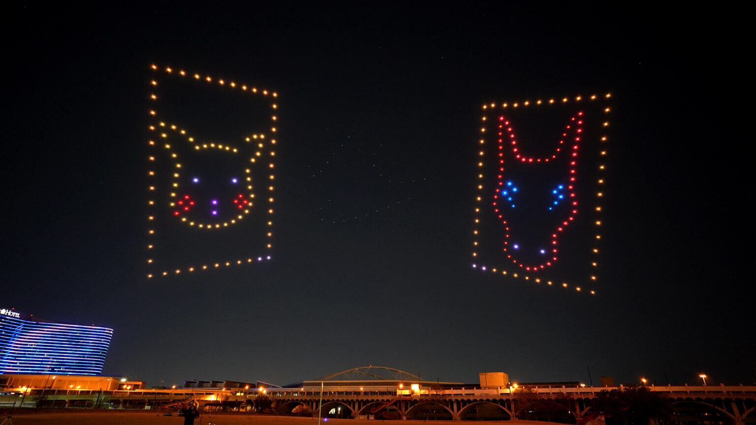 Pokémon Drone Light Show - Sky Elements