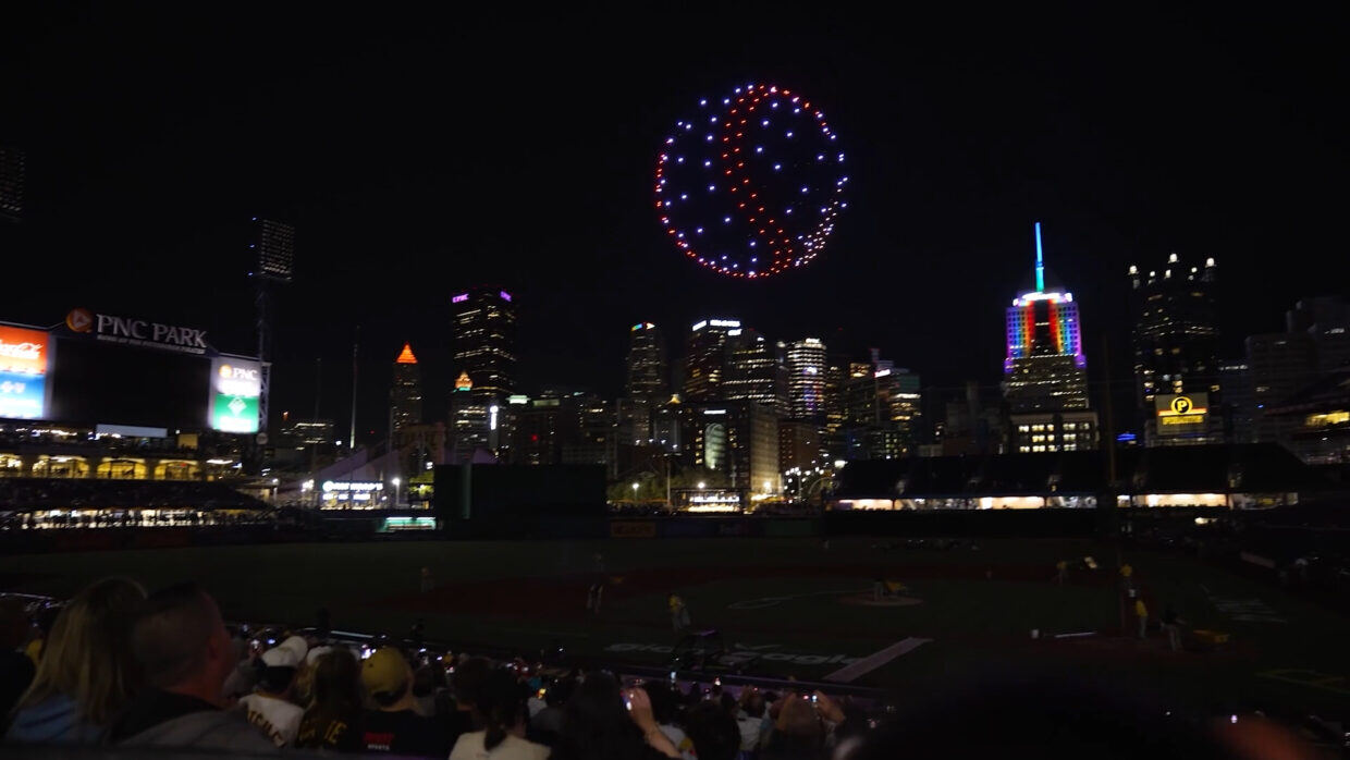 Pittsburgh Pirates Drone Light Show - Sky Elements