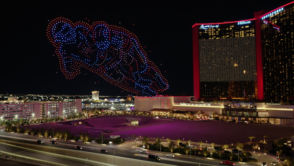 Guerrilla Marketing Super Drone Show for the Big Game