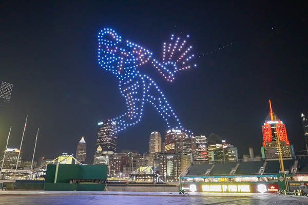 Pittsburgh Drone Show Over PNC Park for National Sports Forum