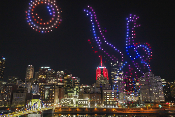 Pittsburgh Drone Show Over PNC Park for National Sports Forum