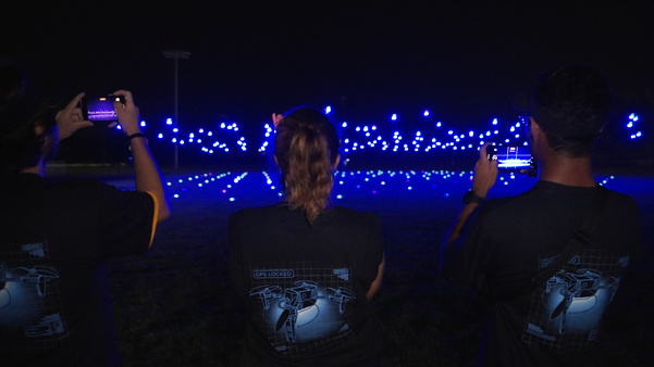 Purdue drone show created by students flies with Sky Elements