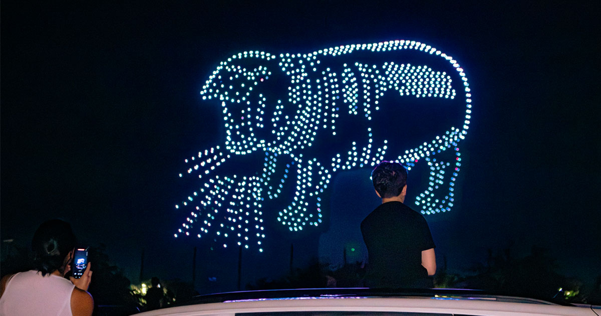 Sky Elements Flies Guinness World Record Pyro Drone Show