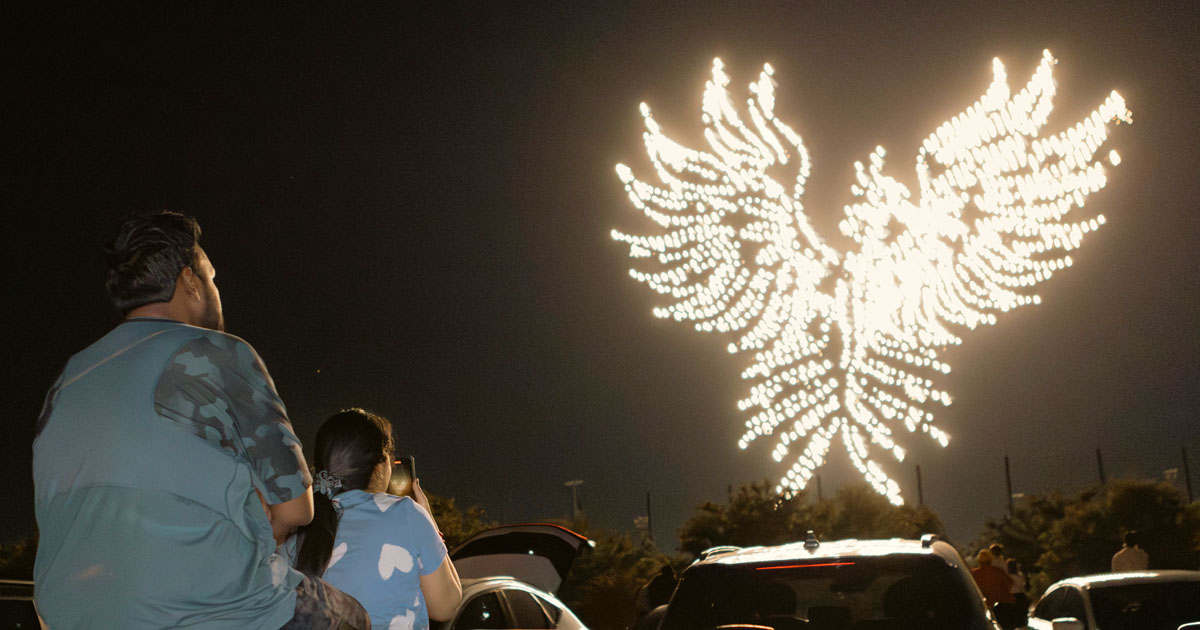 Sky Elements Flies Guinness World Record Pyro Drone Show
