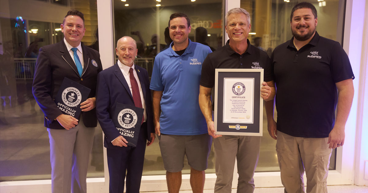 Sky Elements Breaks 10th Guinness World Record at IAAPA 2024