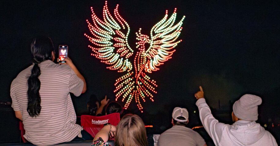 Sky Elements Flies Guinness World Record Pyro Drone Show